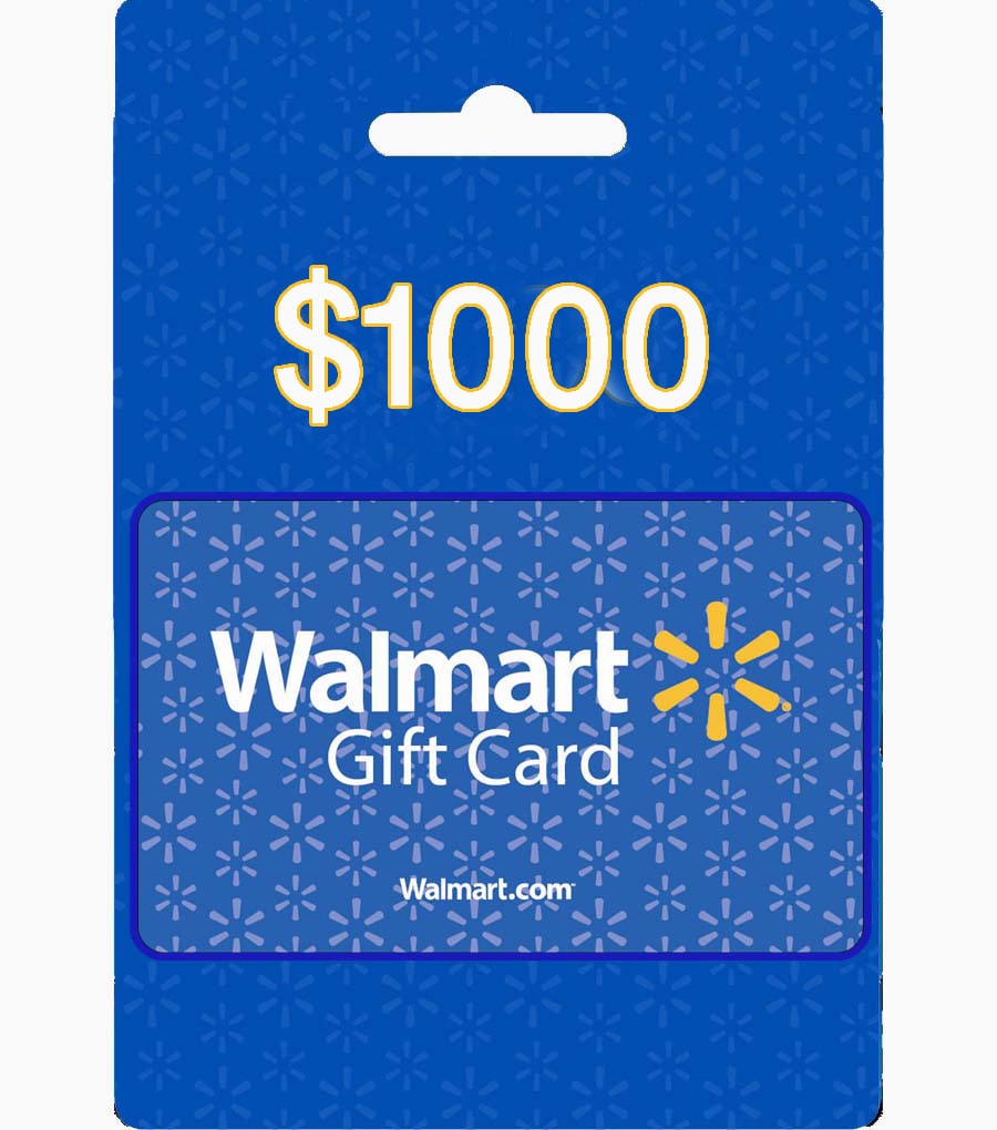  1000 Walmart Gift Card Rewards Store Walmart Vouchers GiftChill